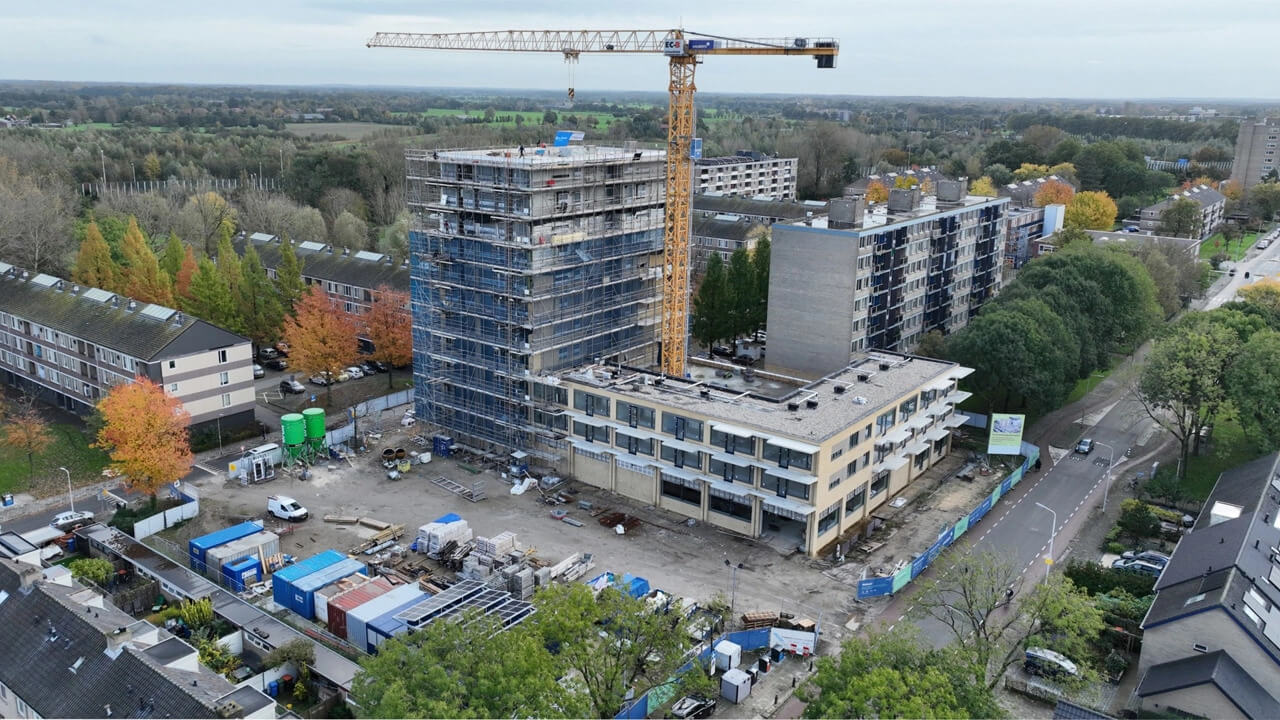 Bouw Operaplein in Amersfoort in volle gang - Corporatiebouw