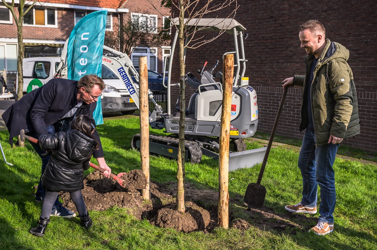 Parteon plant 99 bomen in straten en tuinen - Corporatiebouw